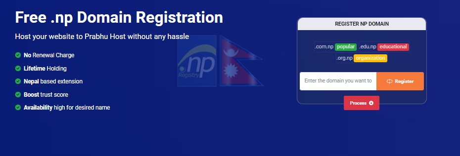 Registration of .np domain | Cover letter Generator - Prabhu Host